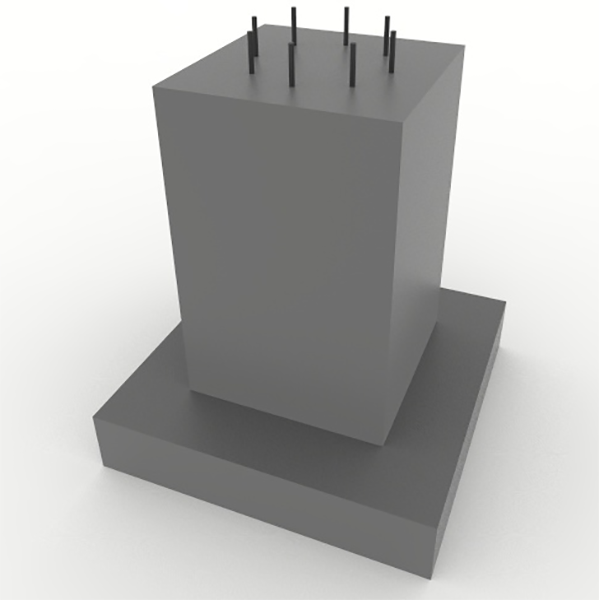 Buy Reinforced concrete foundation for the bus bridge and F-1 equipment